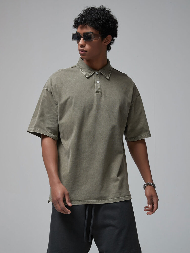 ARTIE Washed Polo Shirt - 3T Streetwear