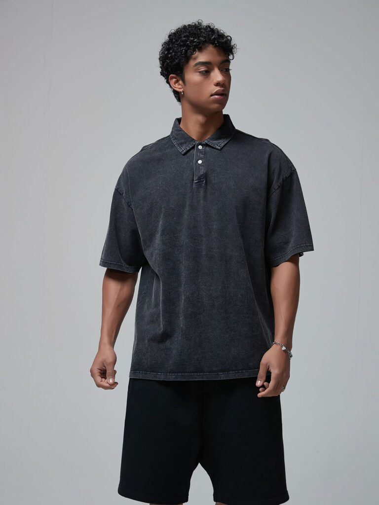 ARTIE Washed Polo Shirt - 3T Streetwear
