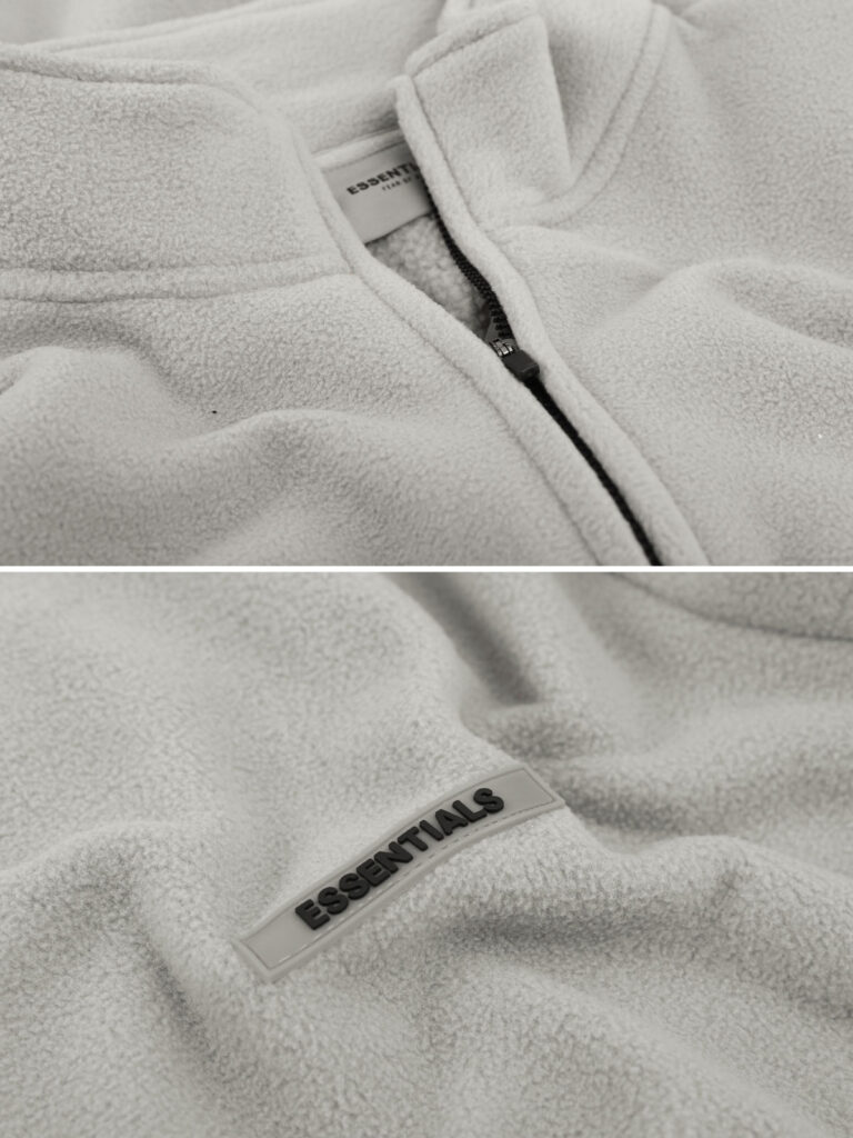 Essentials Half Zipper Sweater - Light Grey - 3T Streetwear